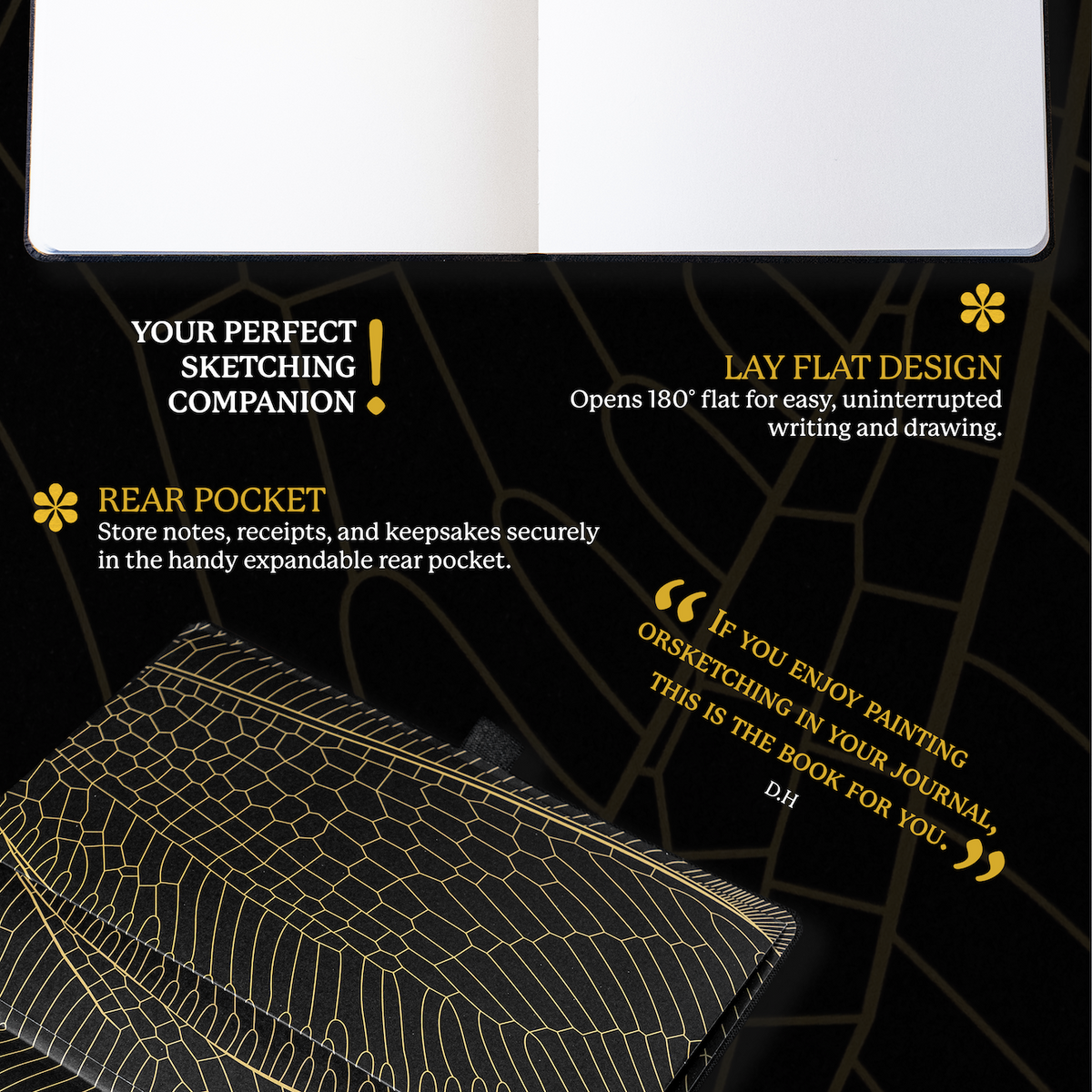 Eco Bullet Journal | B5 Pro 160gsm Notebook | Dingbats