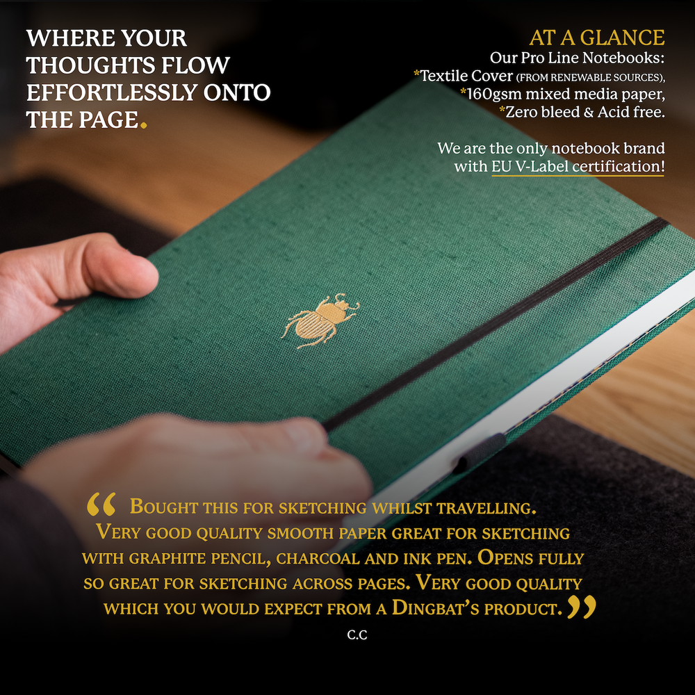 Eco Bullet Journal | B5 Pro 160gsm Notebook | Dingbats