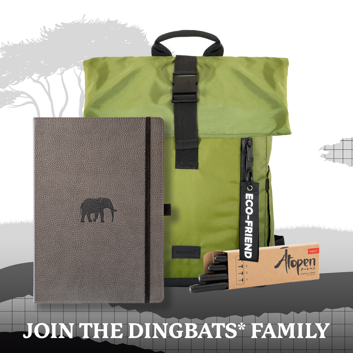Eco Bullet Journal | Wildlife Notebook | Dingbats